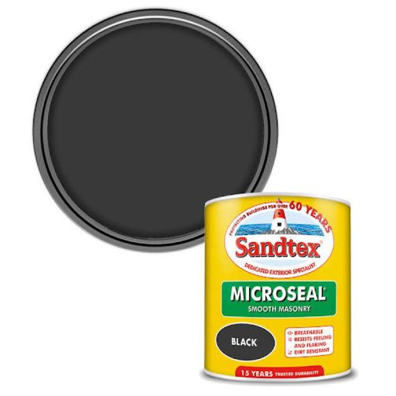 5L SANDTEX SMOOTH MASONRY BLACK | AAA Decorating
