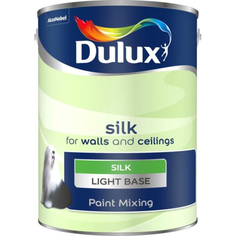 5L DULUX SILK EMULSION LIGHT BASE MIXED COLOUR | AAA Decorating